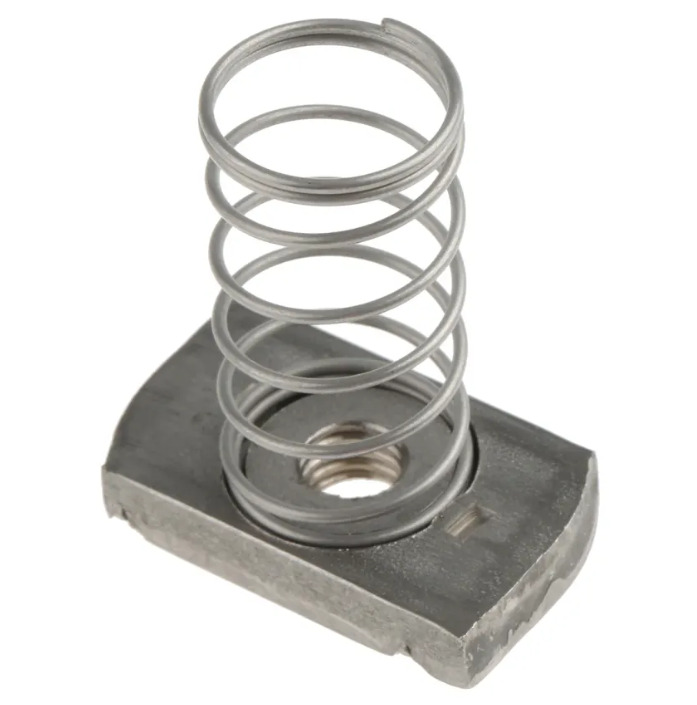 Tuerca con resorte para riel unistrut